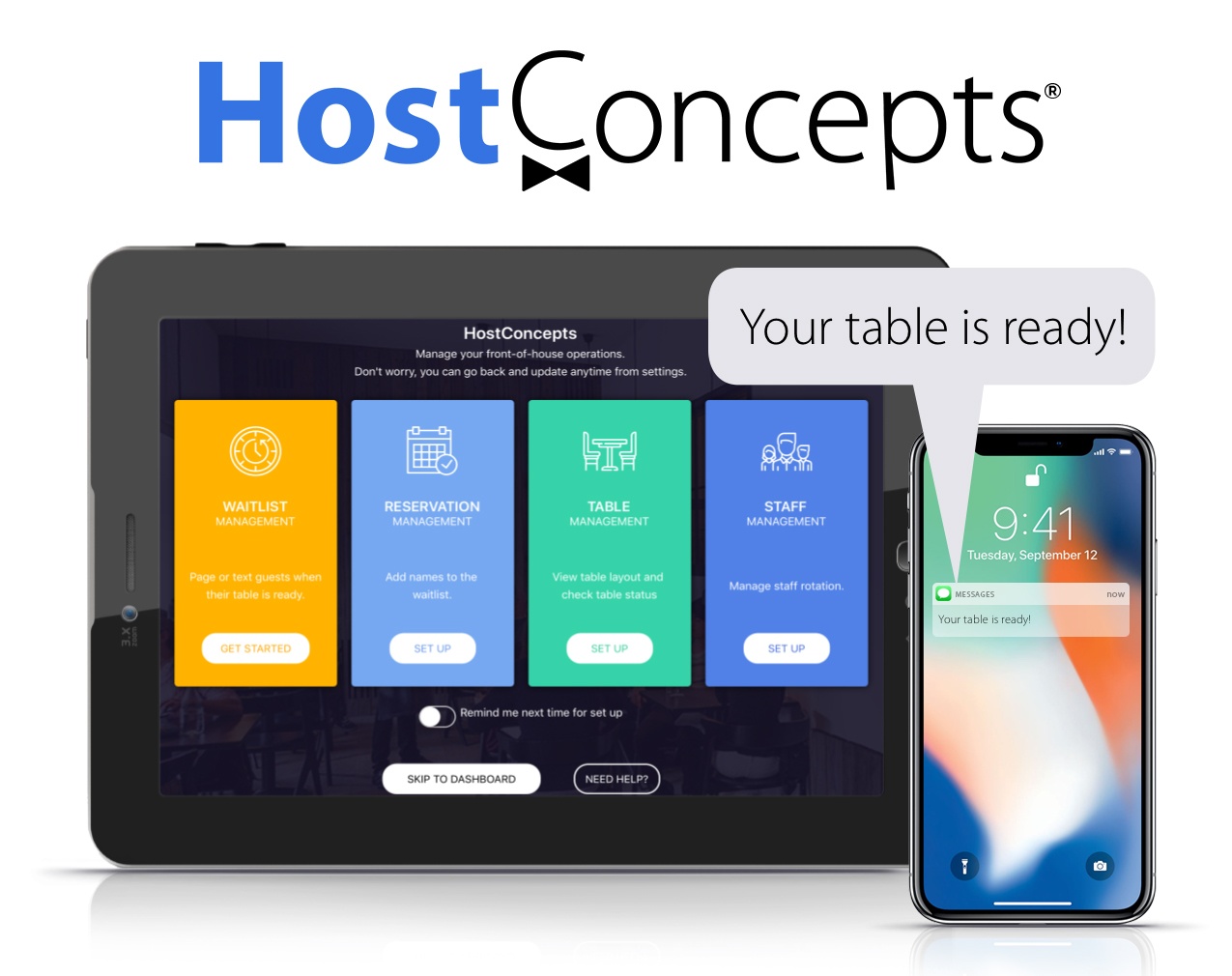 HostConcepts®, Text & Waitlist for Restaurants & More | JTECH